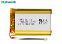 China 3.7V 1200mAh Rechargeable Lithium Polymer Battery 603450 with CE Certified for Electronics for sale