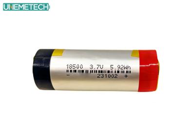 China 3A Cylindrical LiPo Battery 3.7V 1600mAh 18500 Lithium Polymer Battery For Consumer Electronics for sale