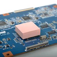 China ISO Conductive Thermal Gap Filler Pad Anti Interfere Pink Color for sale