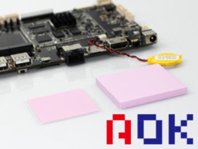 China Purple Heatproof PCB Heat Sink Pad , Anti Insulation Thermal Interface Pad for sale
