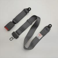 China 1.4m Gray 2-Point Adjustable Universal Seat Belt for Bus, School Bus, Truck, Van, Forklift for sale