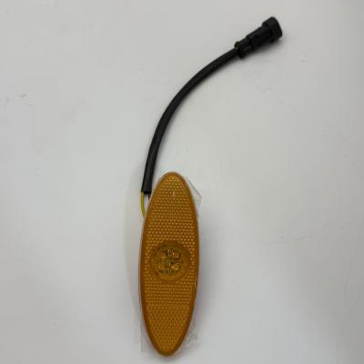 China 24V LED Side Marker Light XMQ6858‑CBZFHD Amber Side Clearance Warning Lamp Waterproof Plug Universal Bus Coach Spare Parts for sale