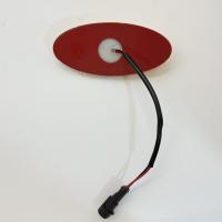 China 24V LED Water‑drop Shape Side Marker Turn Signal Light 4111‑00037FC Amber Lens Waterproof Plug Back Adhesive Universal Bus Coach Spare Parts for sale