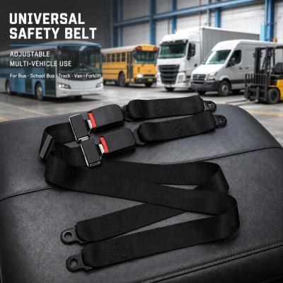 China 2-Point Adjustable Universal Safety Belt, Black 1.3m, for Buses, School Buses, Trucks, Vans & Forklifts for sale