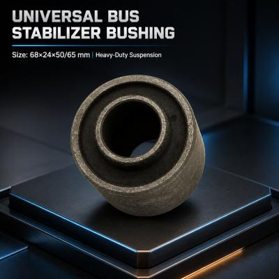 China Universal Bus Stabilizer Bar End Bushing 68*24*50/65mm Heavy Duty Suspension Rubber Bushing for Commercial Bus Repair for sale