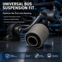 China Universal Bus Stabilizer Bar End Bushing 68*24*50/65mm Heavy Duty Suspension Rubber Bushing for Commercial Bus Repair for sale