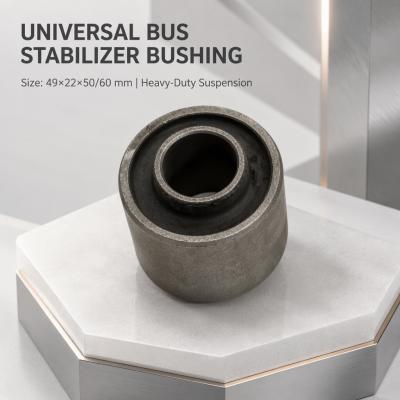 China Universal Coach Stabilizer Bar End Bearing Bushing Rubber Sleeve 49*22*50/60 Bus Maintenance Replacement Parts for sale