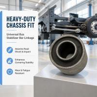 China Universal Bus Stabilizer Bar End Bushing Rubber Sleeve Size 48*20*50mm Balance Rod Bearing Bushing for Coach Chassis Replacement for sale