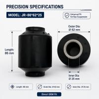 China General Bus Steel Bushing Inner Iron Outer Rubber Bushing Size 86*62*25mm Bus Suspension Rubber Sleeve Auto Spare Parts for sale