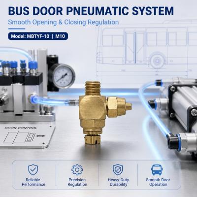 China Universal Bus Door Pump Regulating Throttle Valve M10 Model MBTYF-10 Replacement Parts for Bus Door Pneumatic System for sale