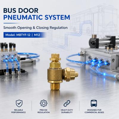 China Universal Bus Door Pump Regulating Valve M12 Model MBTYF-12 Replacement Spare Part for Bus Door Pneumatic System for sale