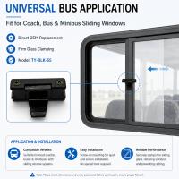 China Universal Bus Window Glass Latch TY-BLK-55 Sliding Window Lock Catch OEM Replacement Spare Parts for City Bus Coach Minibus for sale