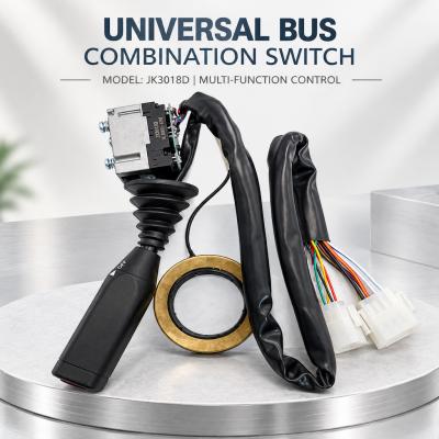 China Universal Bus Combination Switch JK3018D with High Low Beam Wiper and Horn Control for Coach Bus Replacement Spare Parts for sale