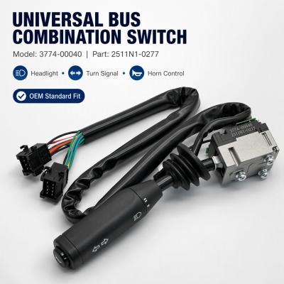 China Universal Bus Combination Switch 3774-00040 Multi Function Control Switch For Headlight High Low Beam Wiper And Horn for sale