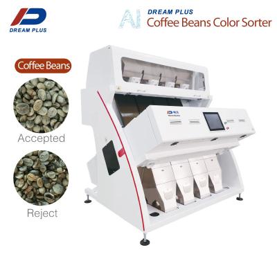 China High Capacity 4 Chutes RGB Coffee Bean Color Sorter High Sorting Accuracy for sale