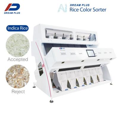 China 384 Channels CCD Rice Color Sorter Machine 6 Chutes for sale