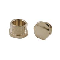 China DIN 259 Thread 1 Inch Male Brass End Cap - 16 Bar Working Pressure, -10°C to 110°C Temperature Range for sale