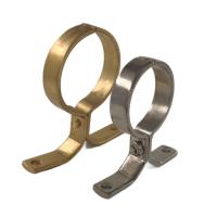 China Brass O-Type 1 Inch Clamp for PE PEX PVC Pipes with Screw Fixation - Corrosion Resistant High-Density Forged Construction for sale