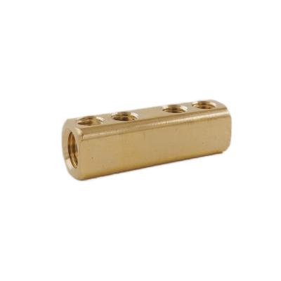 China 1/3'' x 1/4'' Brass Water Distribution Manifold - 16 Bar Pressure, -10°C to 110°C Temperature Range for sale