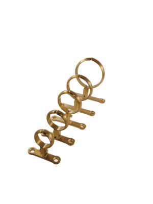 China Brass Pipe Clamp 15mm-76mm High Density Forging Body with Screw Fixation for PE PEX PVC Pipes for sale