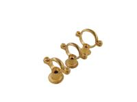 China Polished Brass Pipe Clamp 15mm to 54mm for PEX PVC PE Pipe Fixation with CNC Precision Manufacturing for sale