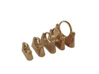 China Brass Saddle Pipe Clamp 15mm to 54mm Bronze Casting for PE PEX PVC Pipe Fixation for sale
