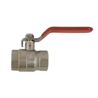 China PN30 3/4 Inch Forged Brass Ball Valve Female x Female Connection 30 Bar Pressure 150°C Temperature for sale