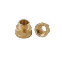 China DIN 259 Male Thread 1 Inch Brass Pipe Fittings with 16 Bar Pressure Rating and Hexagon Head Design for sale