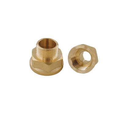 China DIN 259 Male Thread 1 Inch Brass Pipe Fittings with 16 Bar Pressure Rating and Hexagon Head Design for sale
