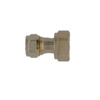 China F M Brass Compression Fittings Straight Brass Fitting 16mm Size High Strength Locknut 16 Bar Pressure Rating for sale