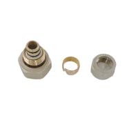 China F M Brass Compression Fittings Straight Brass Fitting 16mm Size High Strength Locknut 16 Bar Pressure Rating for sale