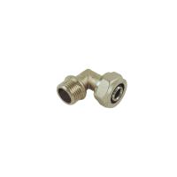 China CE Certified 90 Degree Elbow Male Thread Brass Compression Fitting 16 Bar Pressure ISO228 Thread for sale