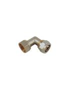 China 1/2 Inch Brass Compression Fitting 90 Degree Elbow ISO 228 Standard 16 Bar Pressure Rating for sale