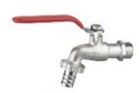 China Brass Bib Cock with G1/2 Inlet/Outlet, 1/2 Inch Size, 6-9L/min Flow Rate for Outdoor Water Control for sale
