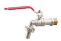 China Brass Bibcock Outdoor Faucet 1/2 Inch with 6-9L/Min Flow Rate and Ceramic Disc Valve for sale