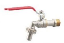 China Brass Bibcock Outdoor Faucet 1/2 Inch with 6-9L/Min Flow Rate and Ceramic Disc Valve for sale