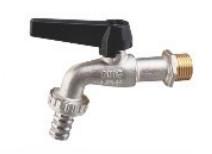China Wall Mounted Brass Bib Cock with Chrome Finish for 0.05-0.8MPa Water Pressure and 6-9L/min Flow Rate for sale