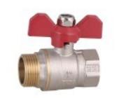 China Threaded Connection Brass Ball Valve Smooth Surface Chrome Plated for sale