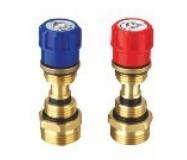 China Male Thread Brass Manifold Plumbing with Custom Plastic Hand Wheel - 16 Bar Pressure, -10°C to 110°C Temperature Range for sale