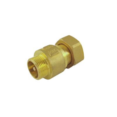 China Hexagon Compression Fitting with Check Function - 16 Bar 232 Psi Working Pressure - ISO228 Thread Standard for sale