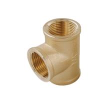 China ISO 228 3/4 Inch Tee F/F/F Thread Brass Pipe Fittings for sale