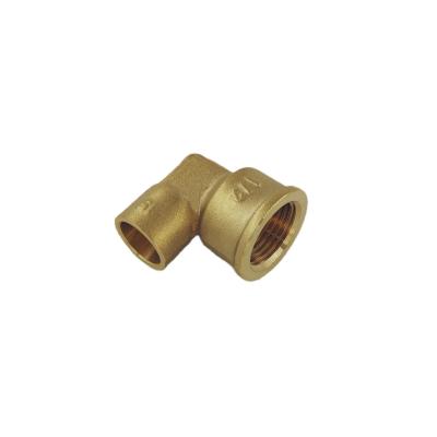China HPb 57-3 Material Female Elbow Thread Brass Pipe Fittings With 16 Bar Pressure Rating for sale