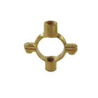 China 15mm to 76mm Brass Pipe Clips with Two-Screw Fixation for PE PEX PVC Piping Systems for sale