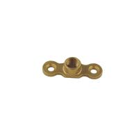 China Female Thread Brass Saddle Clamp with High Temperature Resistance and Screw Installation for PE/PEX/PVC Pipes for sale