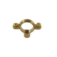 China 22mm Brass O-Type Pipe Clamp for PE PEX PVC Pipes with Screw Fixation - High Precision CNC Manufacturing for sale