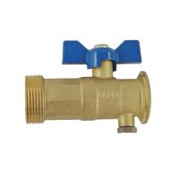 China 1 Inch Threaded Brass Gas Valve with Butterfly Handle - 5 Bar Working Pressure, 10,000 Cycle Durability for sale