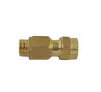 China Female X Male Brass Compression Tube Fittings Connectors  1.6MPa for sale