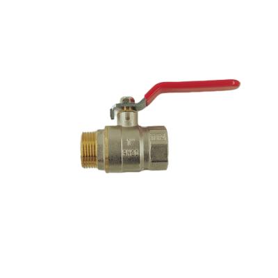 China FIP Brass Ball Valve with PTFE Seal - 16 Bar Pressure Rating, -20°C to 120°C Temperature Range for sale