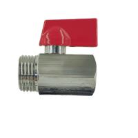 China Forged Brass Ball Valve PN30 1/4 Inch 435 psi With L-Type Handle - 10,000 Cycle Durability for sale