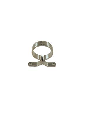 China 22mm Brass O-Type Pipe Clamp Fittings with CE Certification and Polished Chromed Finish for PE/PEX/PVC Pipes for sale
